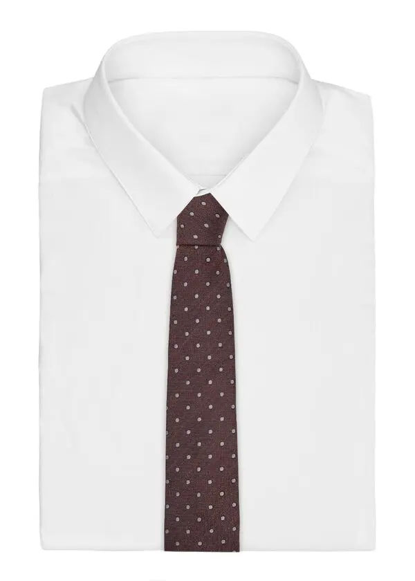 Paul Smith Small Spot Wool And Silk-blend Tie