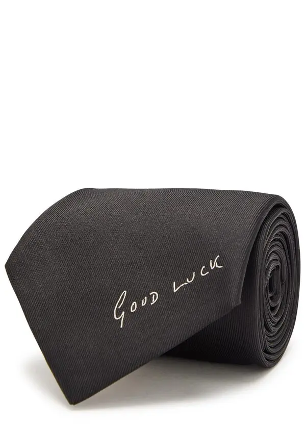 Paul Smith Good Luck Silk-twill Tie