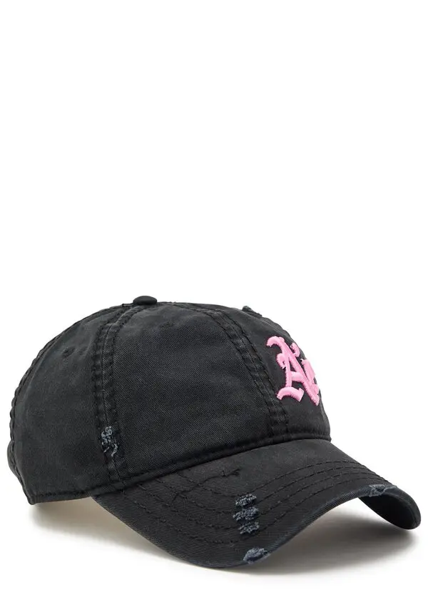 AARON ESH After Party Distressed Cotton Cap - Black