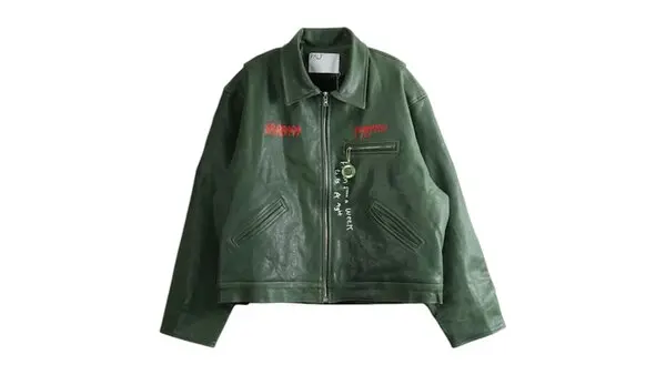 PALY HOLLYWOOD I Am Not Ashamed Leather Work Jacket