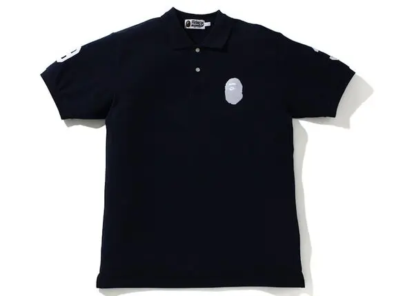 A BATHING APE Large Ape Head Polo Shirt Polo