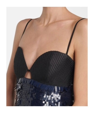 Johanna Ortiz Feather-trimmed Sequined Minidress