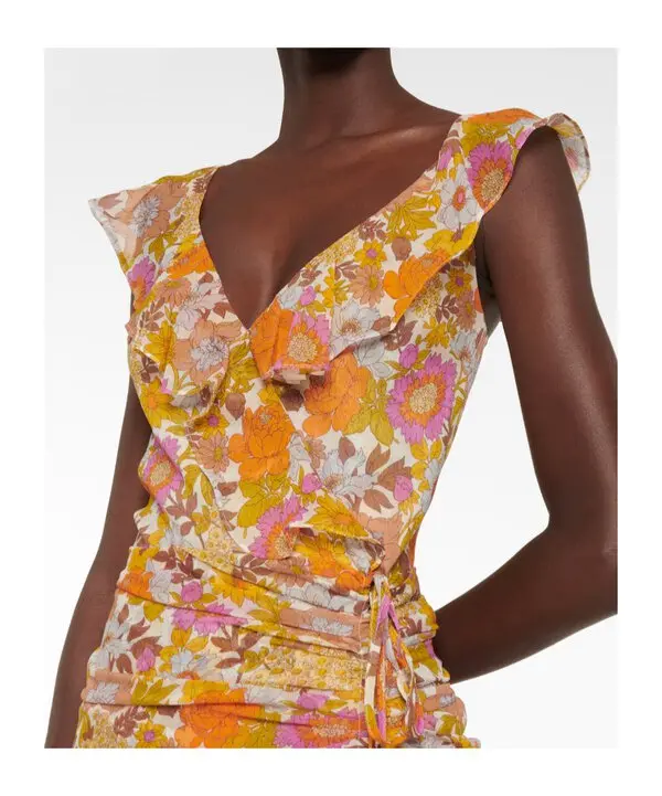 Veronica Beard Flower Printed Dress