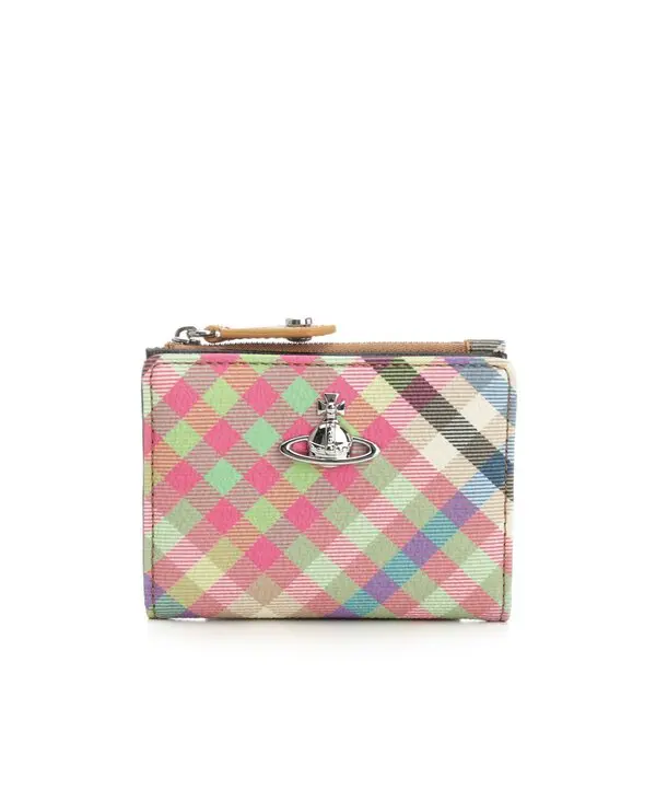 VIVIENNE WESTWOOD Slim Flap Card Holder - Multicolor
