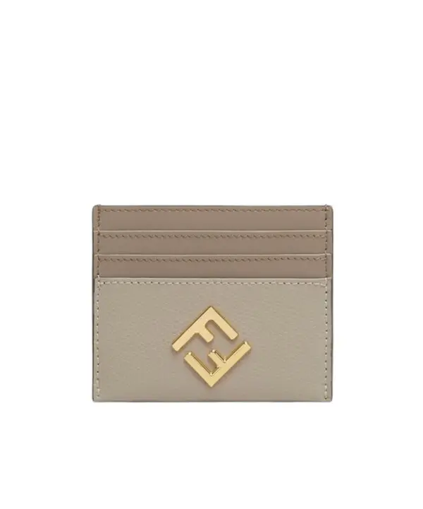Fendi Ff Diamonds Logo Plaque Cardholder