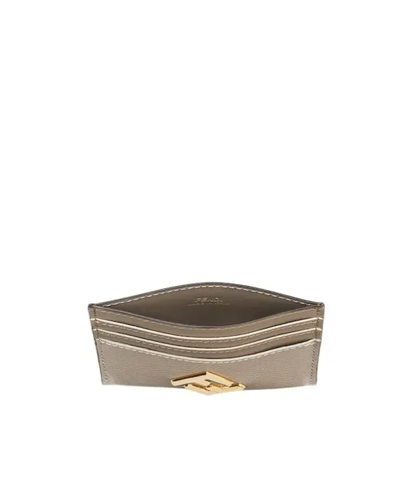 Fendi Ff Diamonds Logo Plaque Cardholder