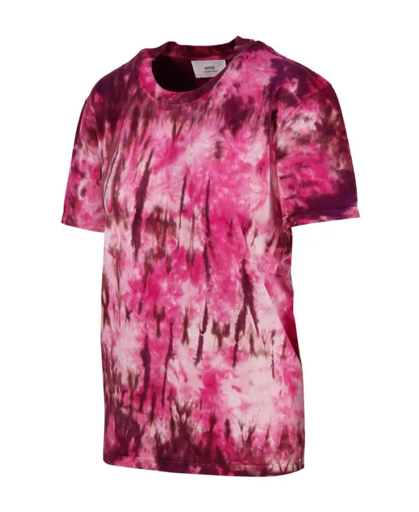 AMI Paris Tie-dyed Crewneck T-shirt