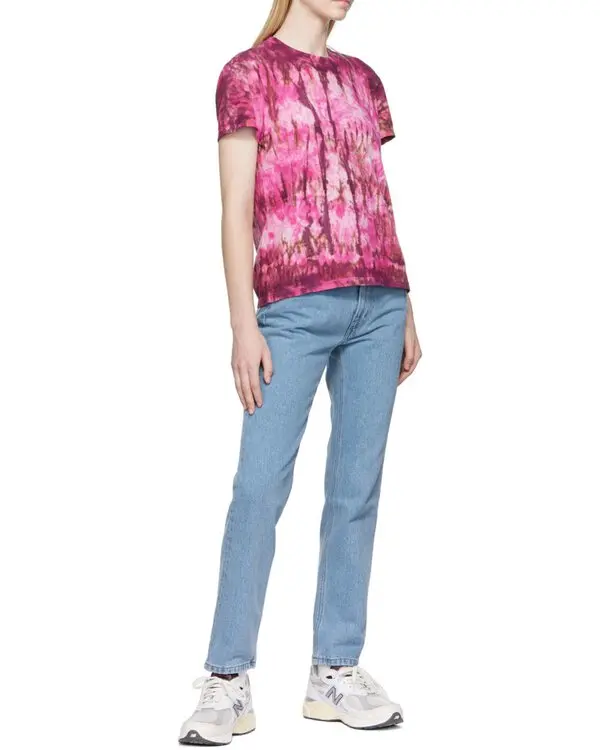 AMI Paris Tie-dyed Crewneck T-shirt