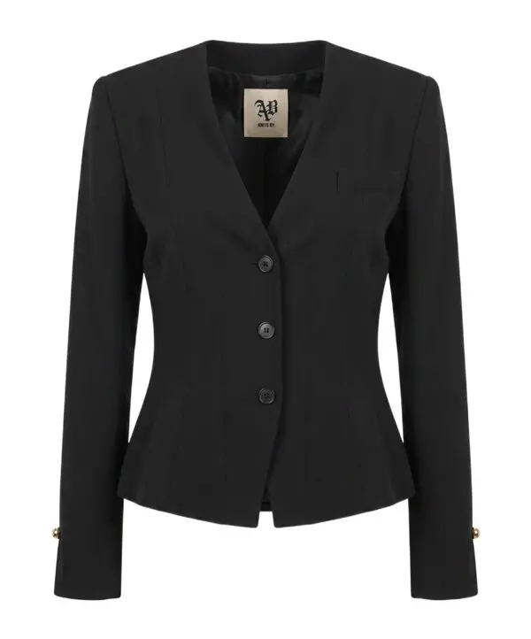 ANIYE BY Long-sleeve V-neck Jacket - Black