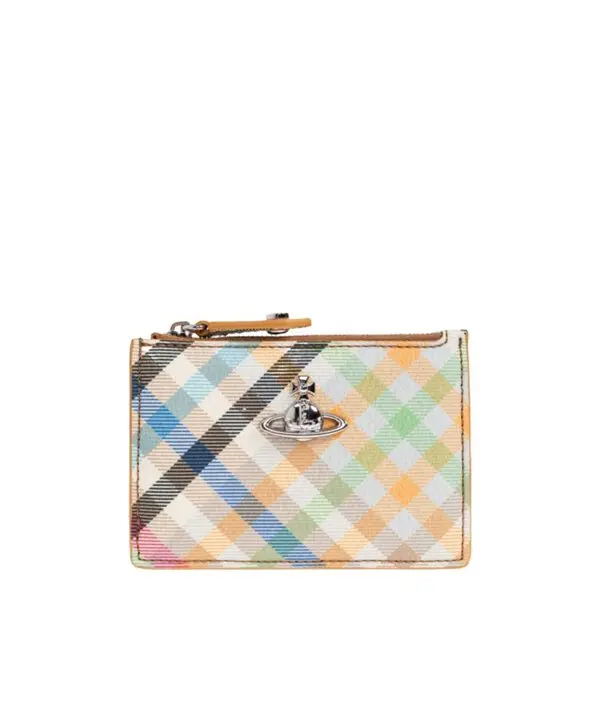 VIVIENNE WESTWOOD Orb Plaque Checked Card Holder
