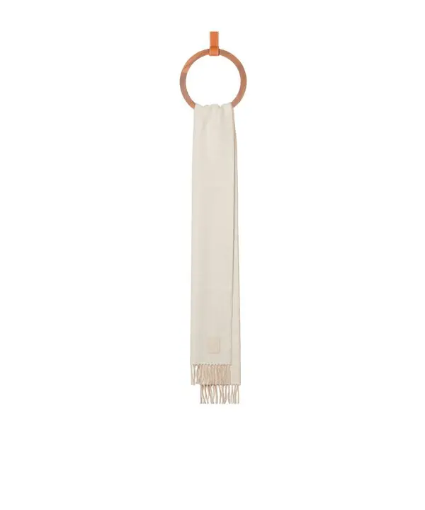 Loewe Logo Wool Cashmere Scarf