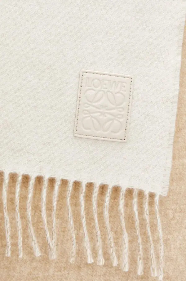 Loewe Logo Wool Cashmere Scarf