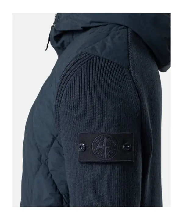 Stone Island Padded Hooded Jacket With Anti-drop
