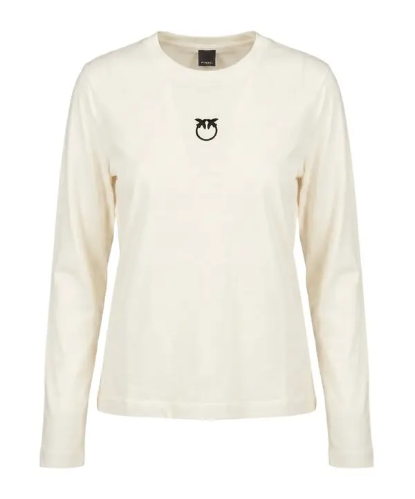 Pinko Love Birds Logo-print T-shirt - White