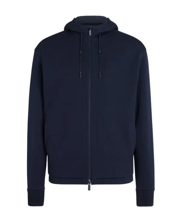 Zegna Zip-up Drawstring Hoodie