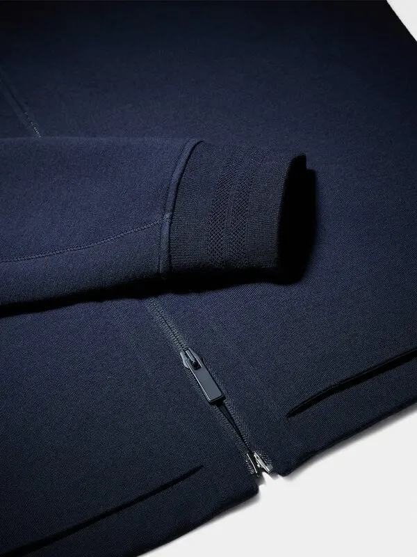 Zegna Zip-up Drawstring Hoodie