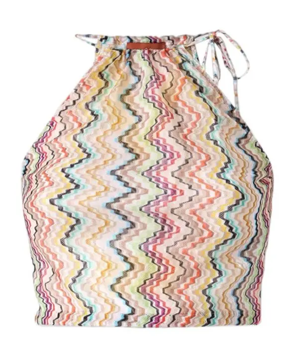 Missoni Zigzag-knit Halterneck Top