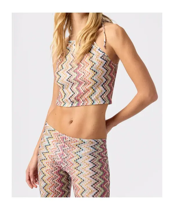 Missoni Zigzag-knit Halterneck Top