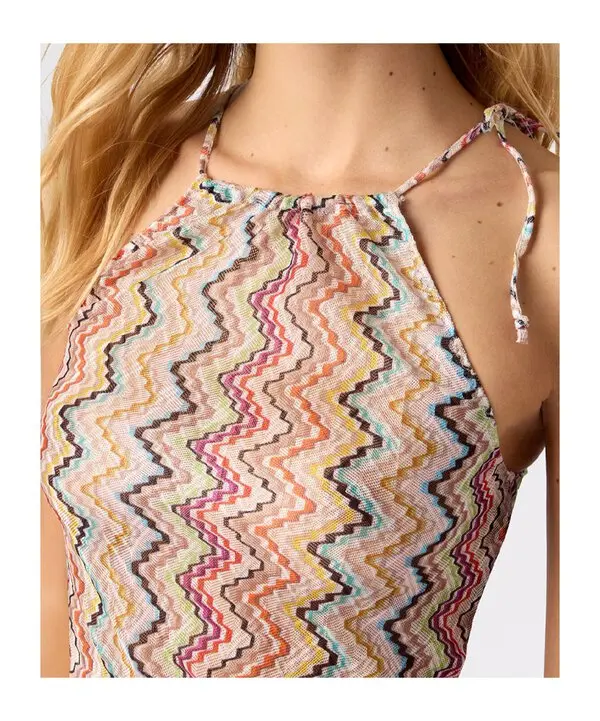 Missoni Zigzag-knit Halterneck Top