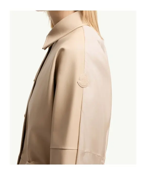 Moncler Leather Long Sleeve Shirt