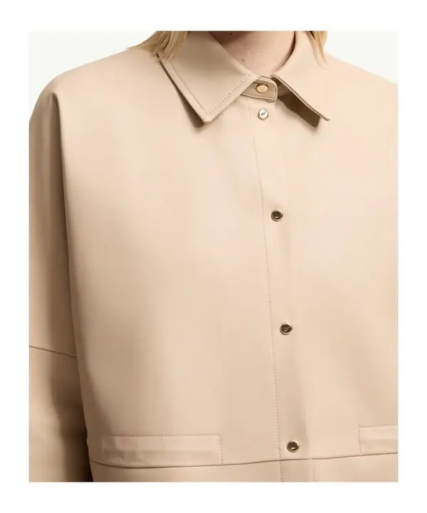 Moncler Leather Long Sleeve Shirt