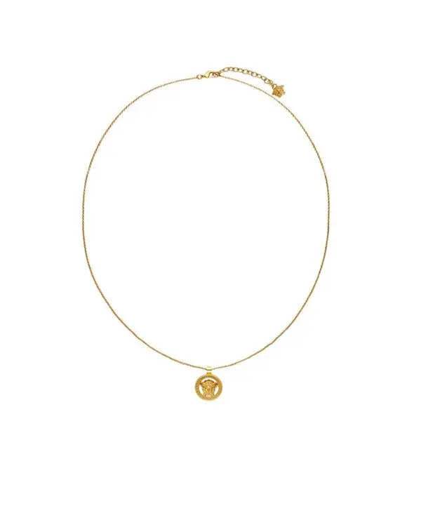 Versace Medusa '95 Pendant Polished Finish Necklace - Yellow