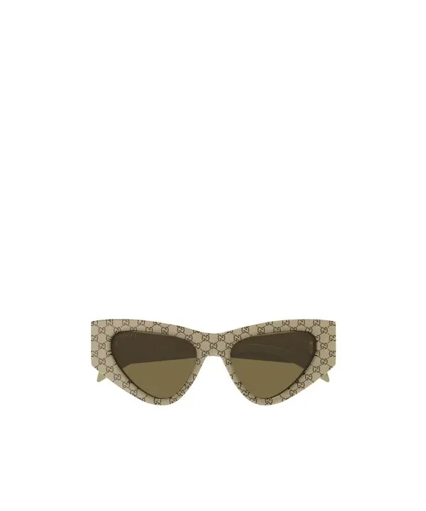 Gucci Cat-eye Frame Sunglasses - Beige