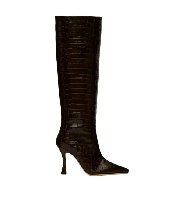 Staud Textured High-heeled Boots