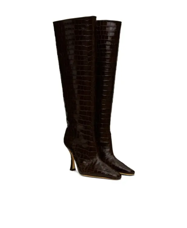 Staud Textured High-heeled Boots