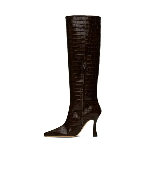 Staud Textured High-heeled Boots