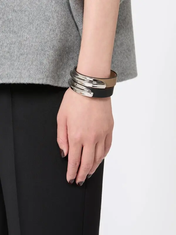 Max Mara Agiate Leather Bracelet