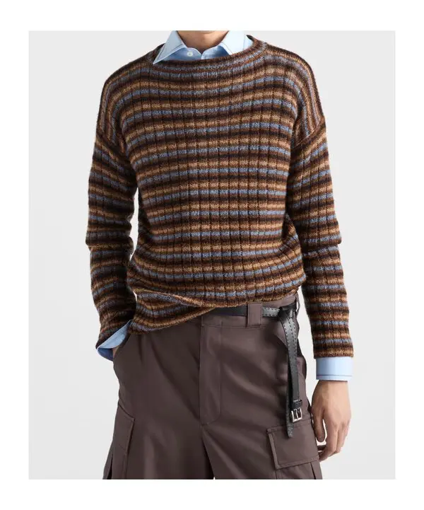 Prada Shetland Wool Boat Neck Sweater