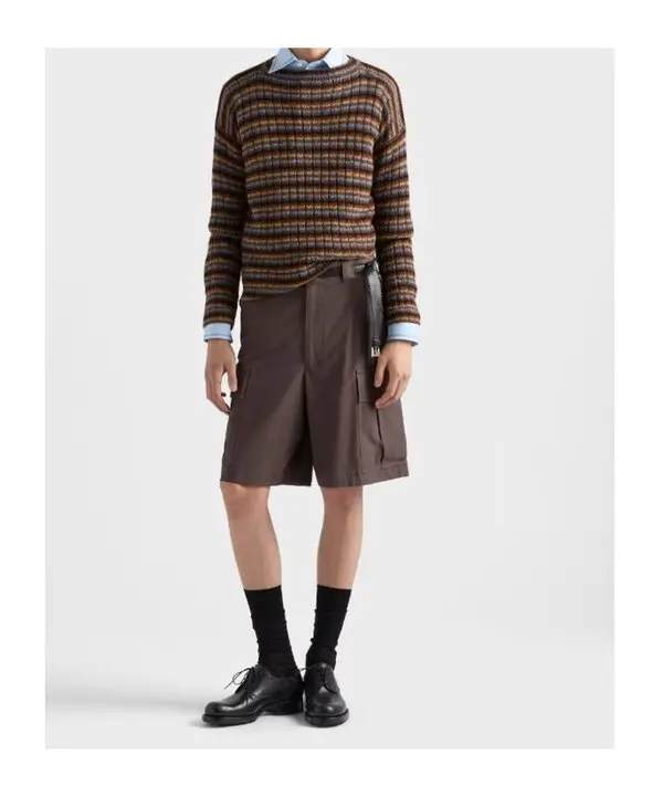 Prada Boat Neck Knitted Sweater
