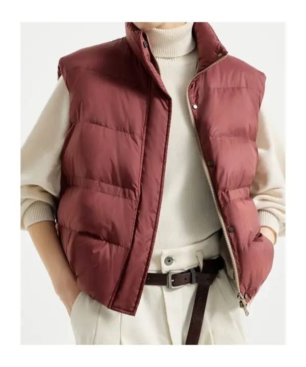 Brunello Cucinelli Water-resistant Matte-nylon Down Jacket With Monili