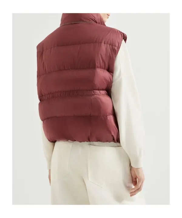 Brunello Cucinelli Water-resistant Matte-nylon Down Jacket With Monili