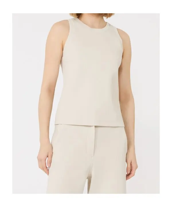 Max Mara Carilina Embroidered-logo Sleeveless Top