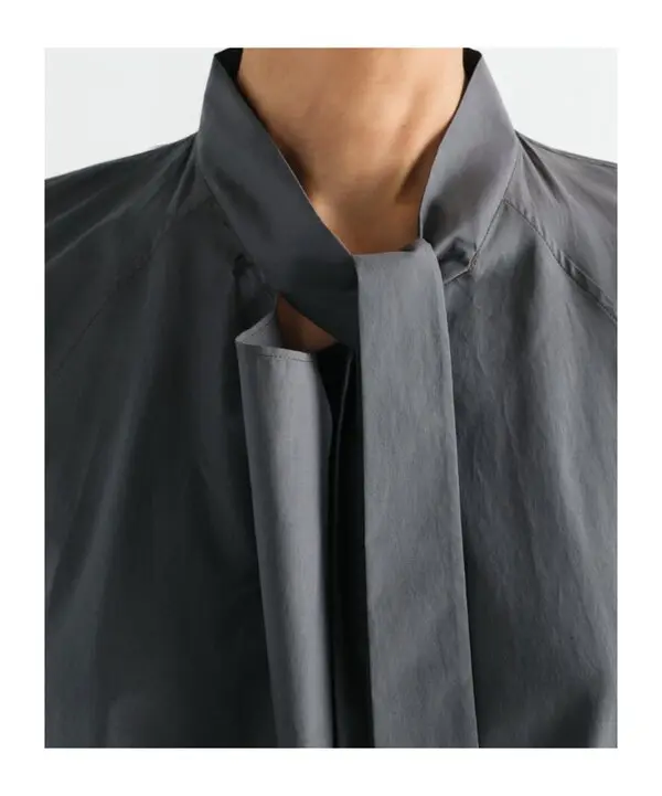 LEMAIRE Ascot Blouse In Washed Cotton Silk