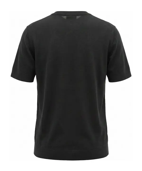 Altea Fine-knit Short-sleeve T-shirt - Nero