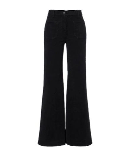 NILI LOTAN Florence Corduroy Wide-leg Pants - Black