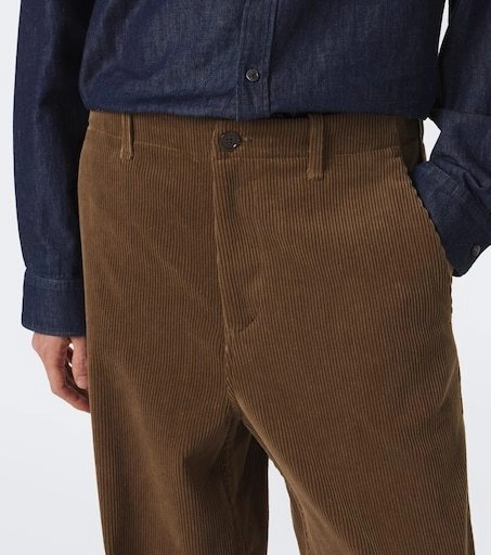 JIL SANDER Cotton Corduroy Wide-leg Pants