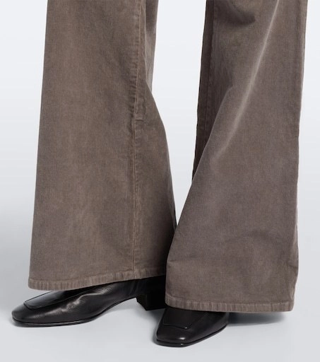 NILI LOTAN Florence Corduroy Wide-leg Pants - Grey