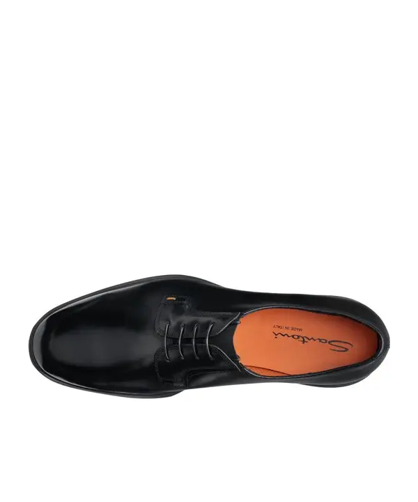 Santoni Easy Lace-up Leather Derby Shoes