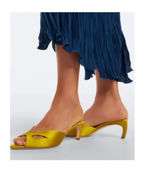 Victoria Beckham Harlow Mask Satin Mules