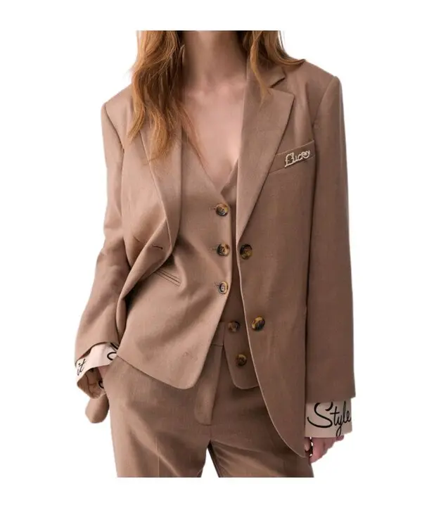 Liu Jo Herringbone Fabric Blazer