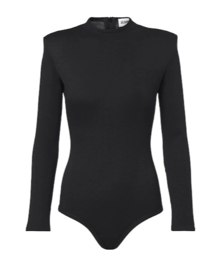 JIL SANDER Wool Body Suit - Black
