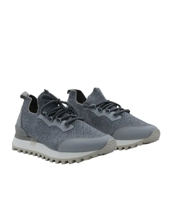 Eleventy Textured Lace-up Low-tops