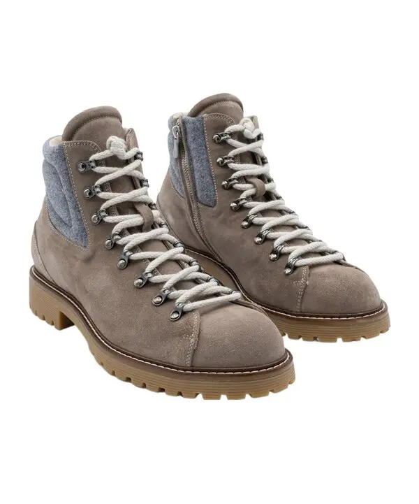 Eleventy Padded Lace-up Boots