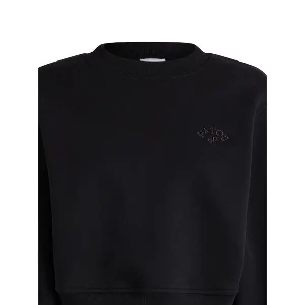 PATOU Cropped Tie-sleeve Sweatshirt