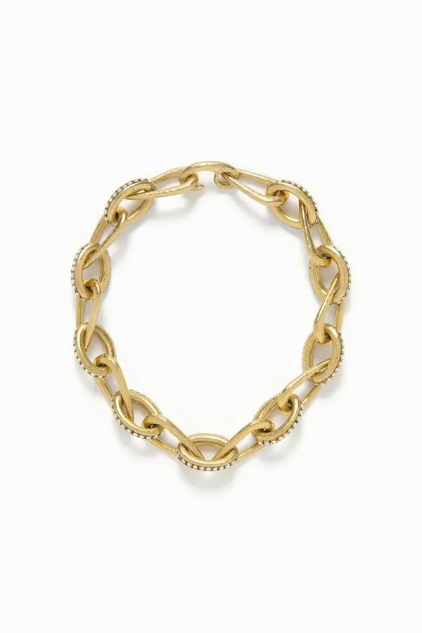 Ulla Johnson Chunky Teardrop Chain With Pave Detailing