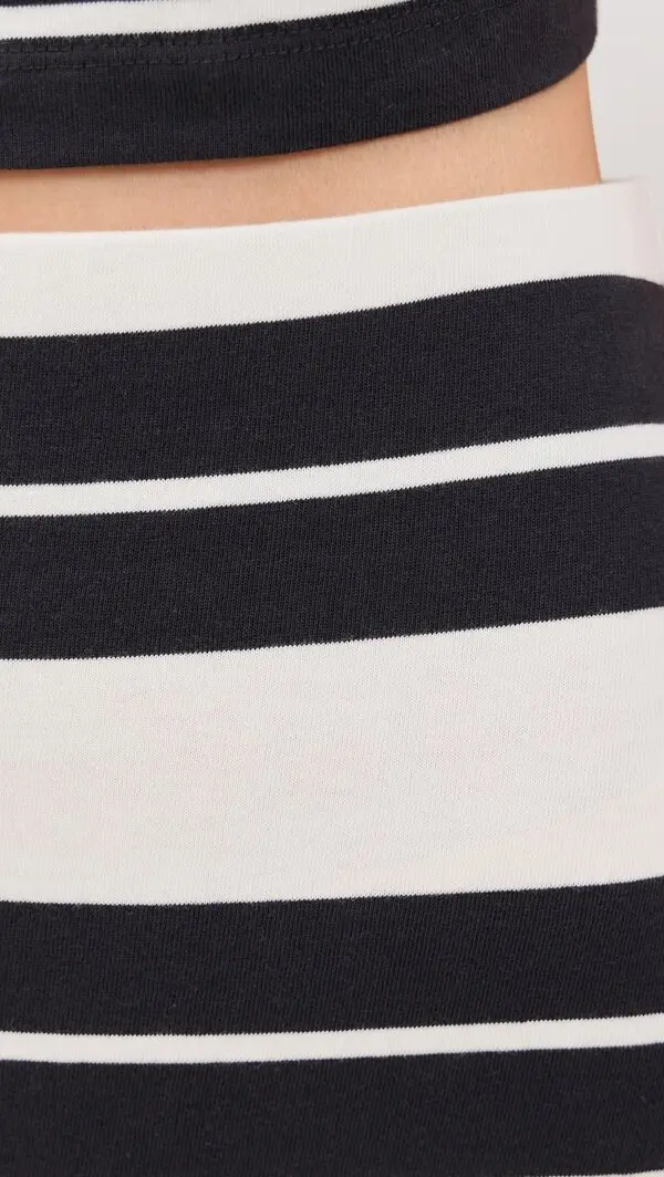 Z Supply Gail Striped Jersey Midi Skirt